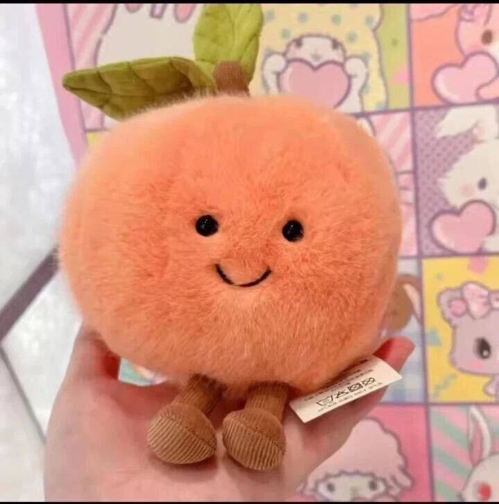 Cat Peach Fuzzy Peach New with 14cm | eBay