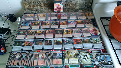 MAGIC THE GATHERING: "Lot of 70 ARTIFICER Deck" -- RED Mana! Scrapper ...