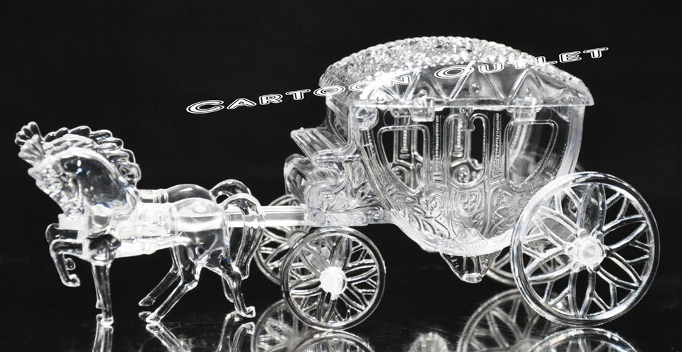 Royal Vintage Cinderella Horse and Carriage Coach Cake Topper Clear ...