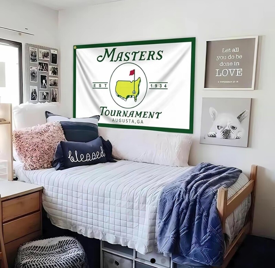⛳️ NEW! The Masters Green 3'x5' Flag Man Cave Banner Augusta Golf Club ...