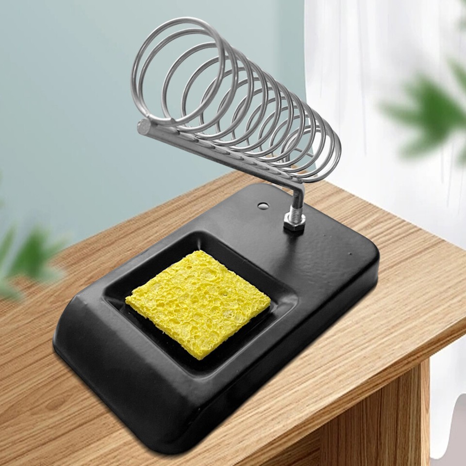 Soldering Tin Stand with Welding Cleaning Sponge Soldering Iron Holder ...