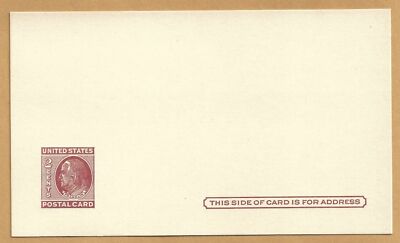 SELDOM SEEN US UX38 FRANKLIN ERROR MISCUT MINT POSTAL CARD STAMP AT ...
