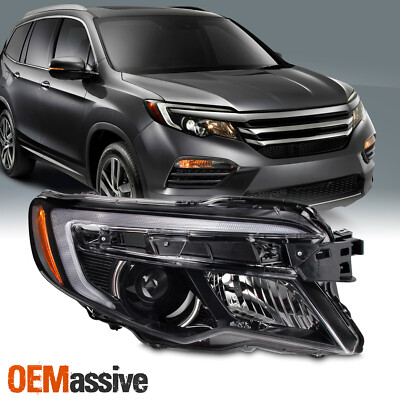 For 2016-2021 Honda Pilot/ Ridgeline 17-20 [Halogen Type] Headlight ...