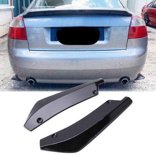 Glossy Rear Bumper Splitter Spoiler Diffuser Canards For Audi A4 A5 A6 ...
