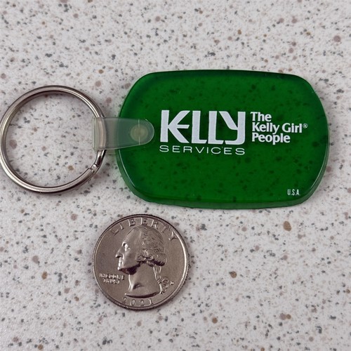 Kelly Services The Kelly Girl People Green Keychain Key Ring #50479 | eBay