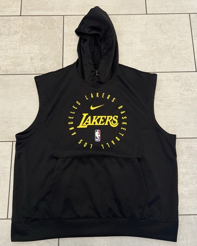 Nike NBA Lakers LeBron James #23 Player Worn Sleeveless Hoodie Size XL ...