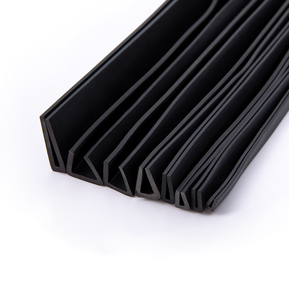 Black Edge Protection Frame Profile Rubber Edging Trim Seal U-profile ...