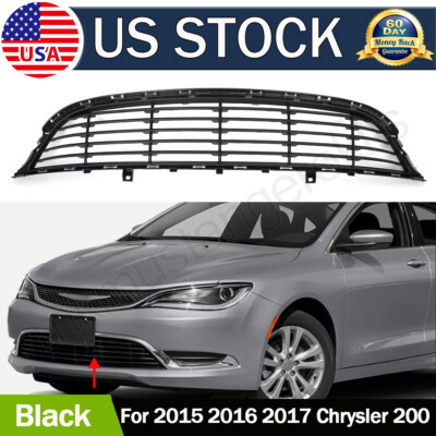 Front Bumper Lower Grille For 2015-2017 Chrysler 200 Textured Black ...