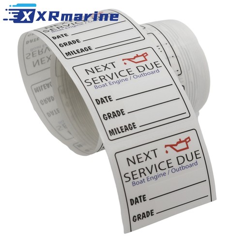 200pcs Oil Change Stickers Next Service Due Reminder Roll Car Window ...