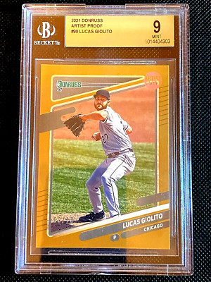 SSP /10 2021 BGS 9 MINT LUCAS GIOLITO DONRUS ARTIST PROOF G5669 | eBay