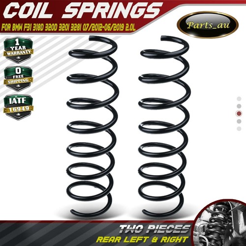 2x Rear 337mm Coil Springs for BMW F31 318d 320d 320i 328i 07/2012-06/ ...