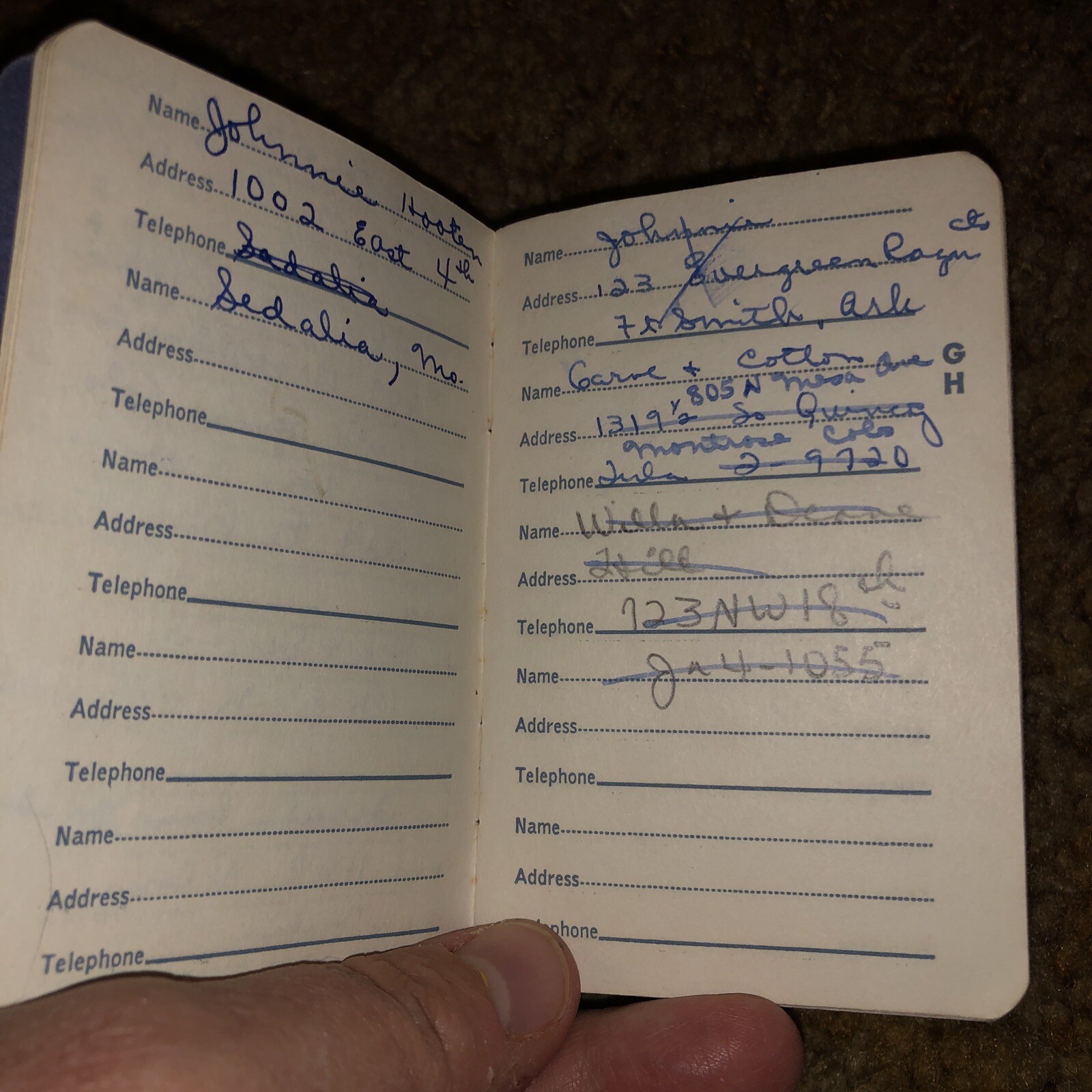 Vintage Blue Book of Telephone Numbers Southwestern Bell Telephone 1960 ...