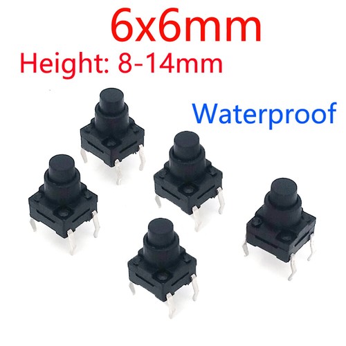 Waterproof Tactile Push Button PCB Switch 6x6mm Miniature/Mini/Small ...