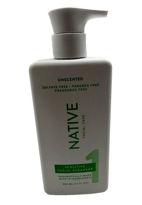 Native Sensitive Facial Cleanser Unscented 12 oz | eBay