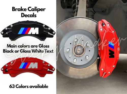 8x BMW Brake Caliper Decals | Replacement Brake Stickers BMW Power | 3 ...