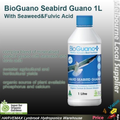 Hydroponics Nutrient BioGuano Seabird Guano Liquid 1L Bio Guano | eBay ...