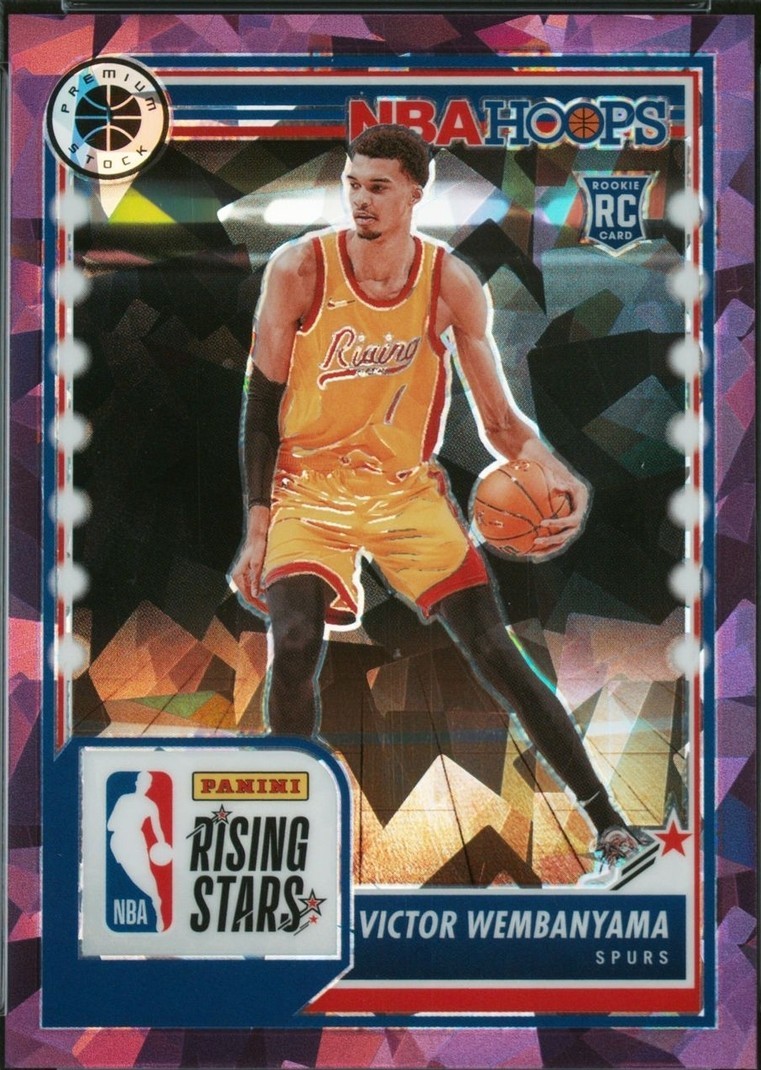 2023-24 Panini Nba Hoops Premium Stock - Rising Stars Victor Wembanyama ...