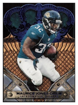 H241 MAURICE JONES-DREW 2011 CROWN ROYALE BLUE DIE-CUT /100 JAGUARS #64 ...