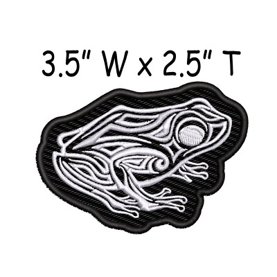 Tribal Frog Patch Embroidered Patch Iron-on Applique Clothing Bag ...