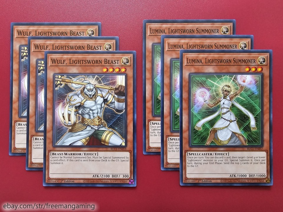 Yugioh Lightsworn Deck 42 Card Judgment Dragon Ryko Wulf Budget ...