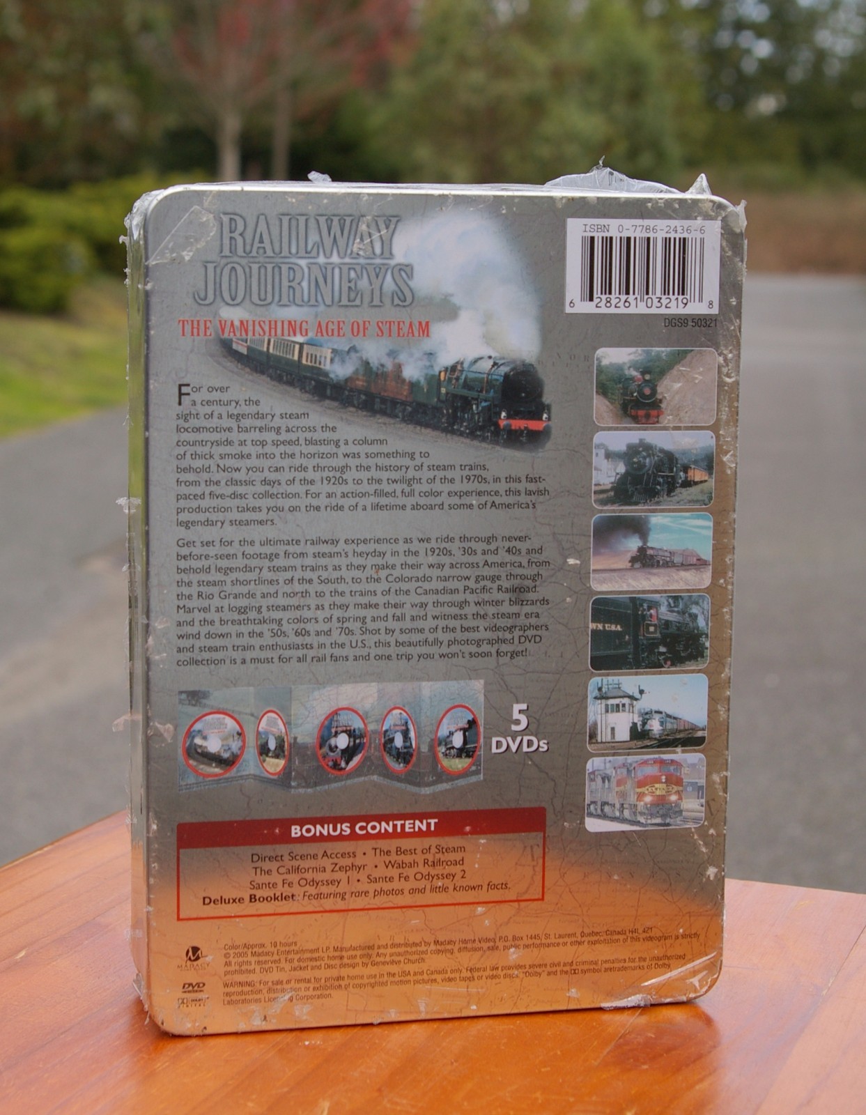 Railway Journeys The Vanishing Age of Steam 5 DVDs & Booklet ...