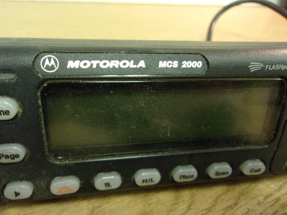 Motorola MCS2000 Radio Flashport Control Head w/ Microphone HMN4069D | eBay