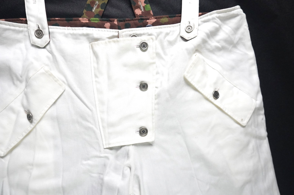 WW2 German Reversible Winter Trousers + Suspenders Dot Camo XL | eBay