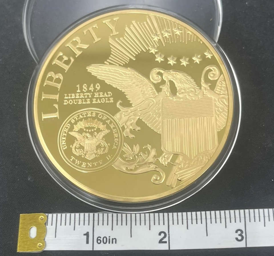 American Mint Classic Eagles on U.S. Coinage Layered in 24k Gold COA ...