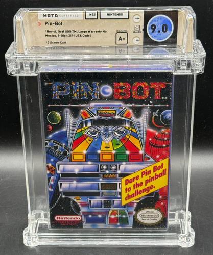 Pin Bot Nintendo NES Oval SOQ Factory Sealed Brand New WATA 9.0 A+ ...