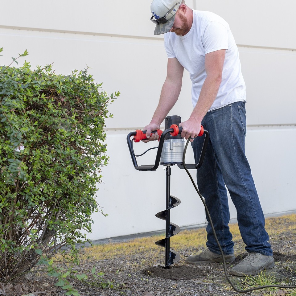 XtremepowerUS 1500W Electric Post Hole Digger Auger Digging With 6 ...