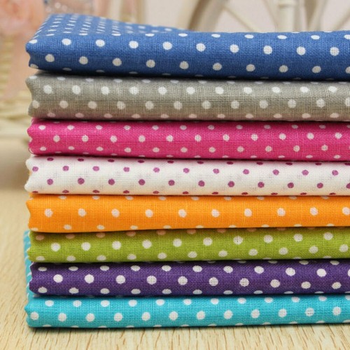 8PCS Mixed Cotton Fabric Material Sewing Bundle Scraps Offcuts Quilting ...