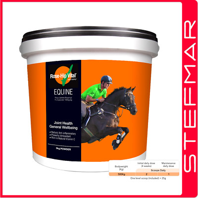 RoseHip Vital Equine Horse Powder 3kg - Rose Hip Joint Guard Health ...
