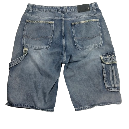 Vtg Y2K Play Bigg Mens Jean shorts Jorts Baggy Wide Leg Skater Jeans ...