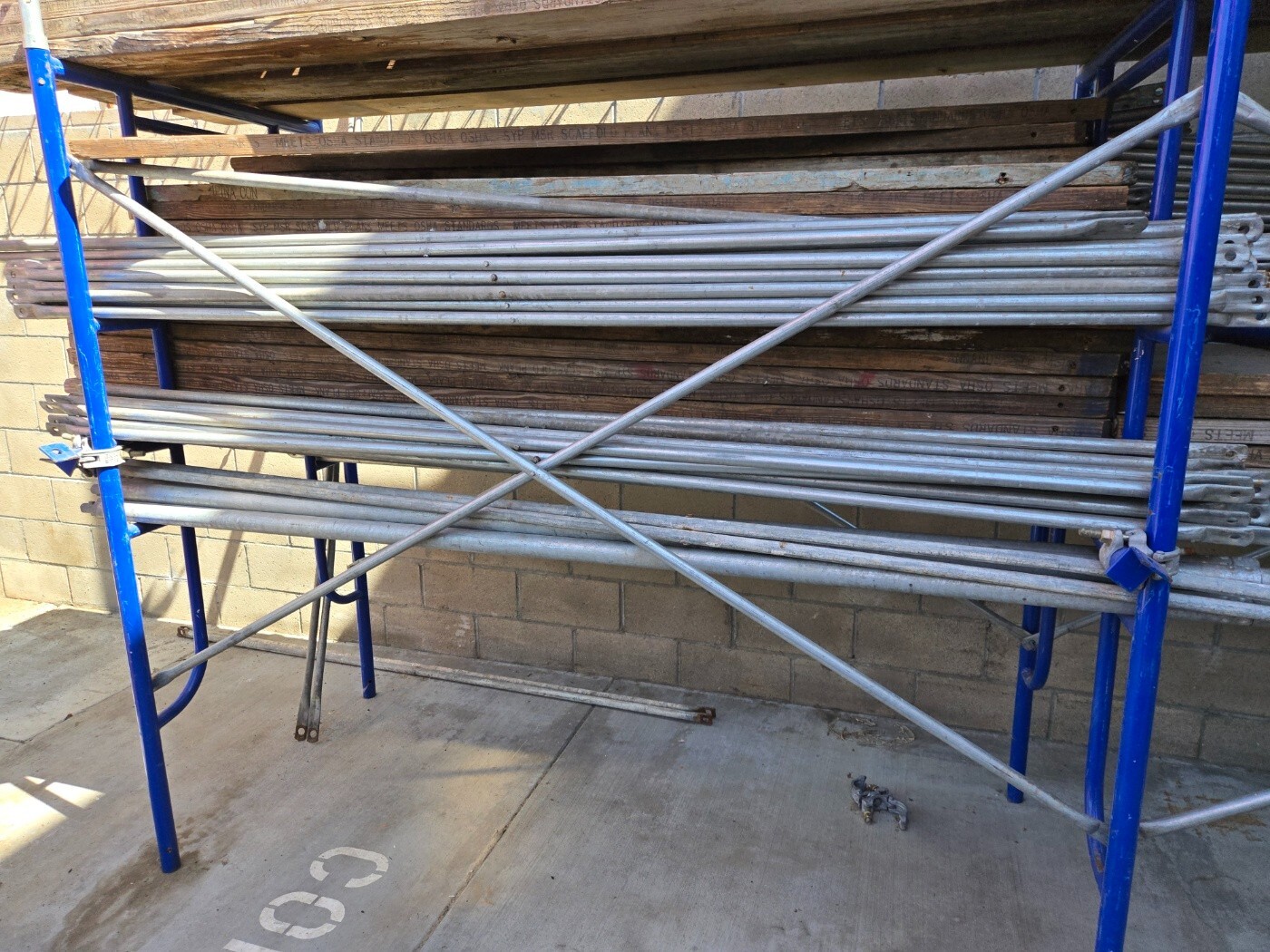 Cross Brace Stabilizer Construction Scaffolding Galvanized Sectional 7 ...