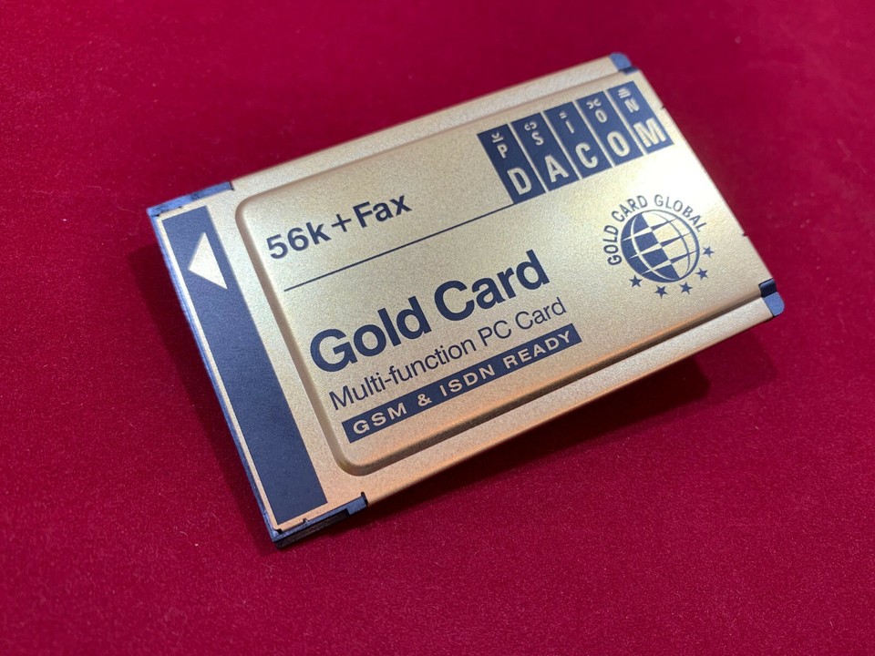 NEW! PCMCIA 56K/V90 modem Psion DACOM Goldcard Psion series 7, netBook ...