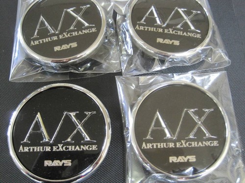 Genuine RAYS A/X Arthur Exchange Center Caps Set of 4 | eBay