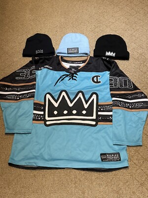 Charles The First CTF Hockey EDM Jersey Large And Wavelength Hat | eBay