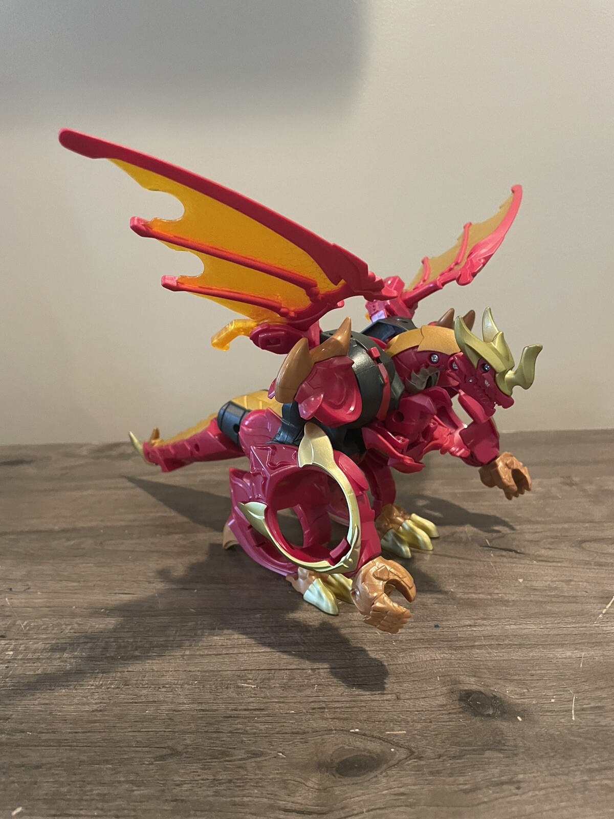 Spinmaster BAKUGAN DRAGONOID Infinity Transforming Figure Large Red ...