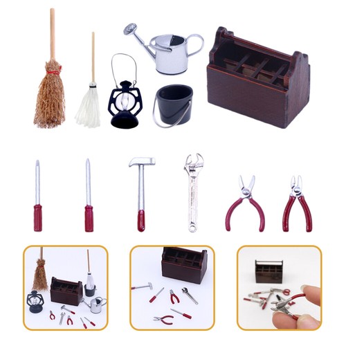 Simulation Toolbox Accessories Mini Dollhouse Tools Child Miniature ...