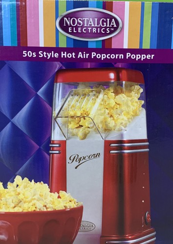 Nostalgia Electrics 50s Style Hot Air Popcorn Popper Red Retro Series ...