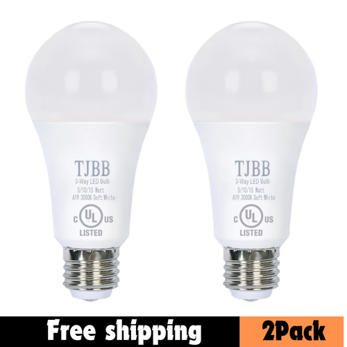 UL Listed 3 Way Bulb 50 100 150W Replacement LED Light Bulbs, Daylight ...