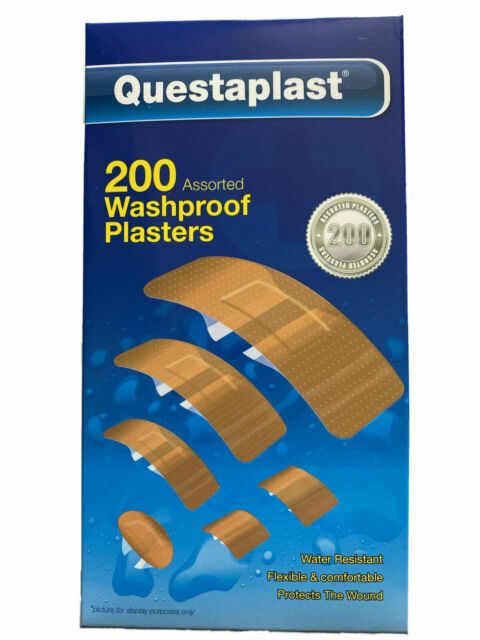 Questaplast First Aid Washproof Plasters - Pack of 200 for sale online ...