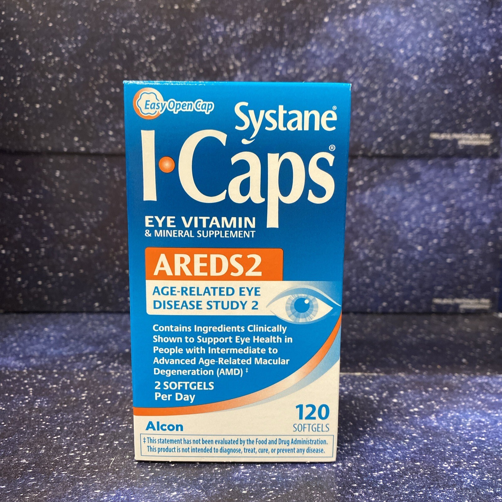 Systane ICaps Eye Vitamin & Mineral Supplement AREDS 2 120 Softgels ...