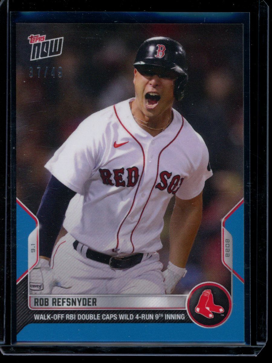 2022 Topps Now #824 Rob Refsnyder Blue Parallel Card #d 37/49 | eBay