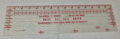 Dritz See-Thru Ruler Sewer's "T" Square - 4” x 15” | eBay