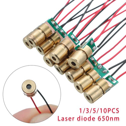 watt Copper Head Adjustable Lasers Dot Diode Module Laser diodes 650nm 6mm 3V | eBay Australia