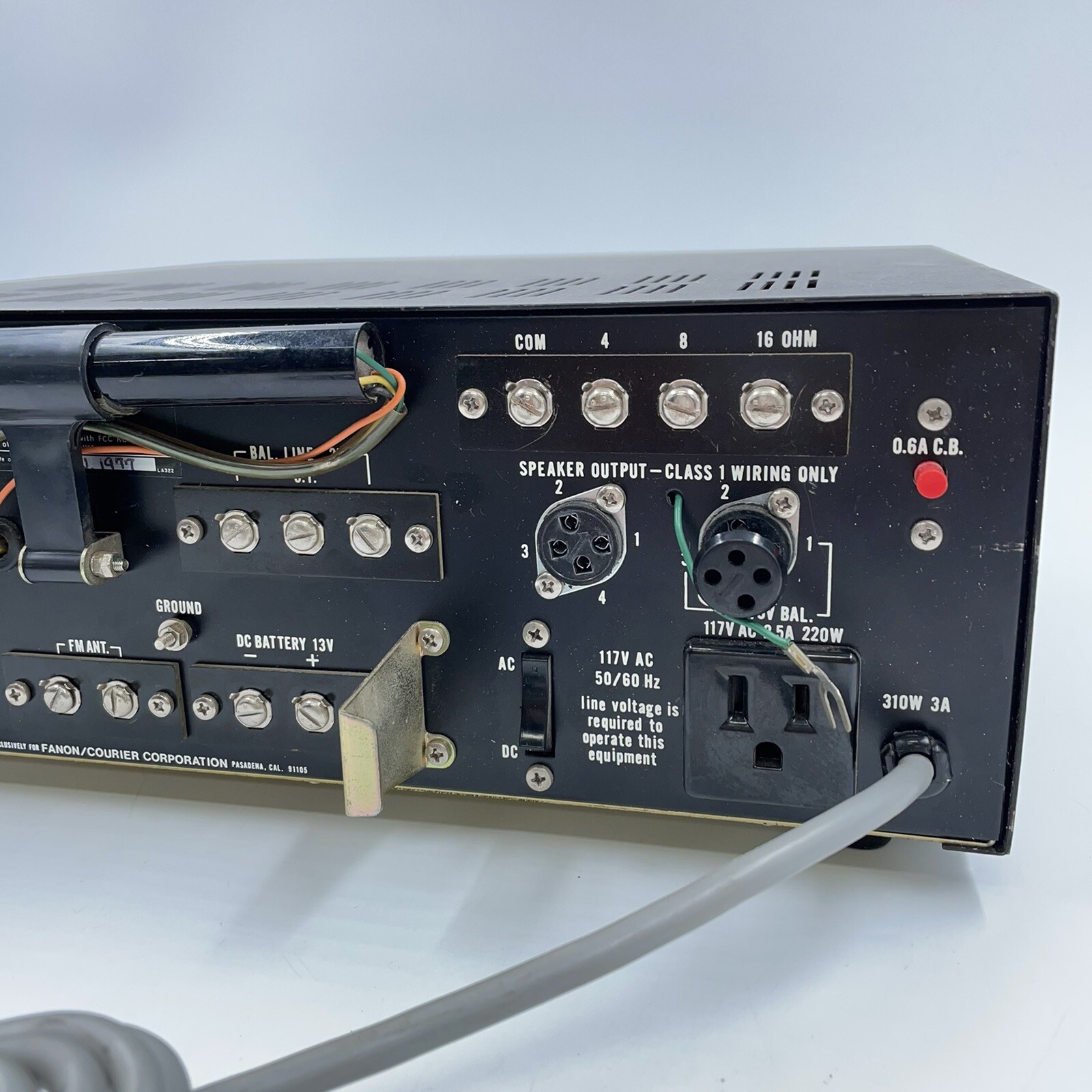 Vintage Fanon POWER PLUS 35T TUNER PA MIXER FOR PARTS OR REPAIR ...