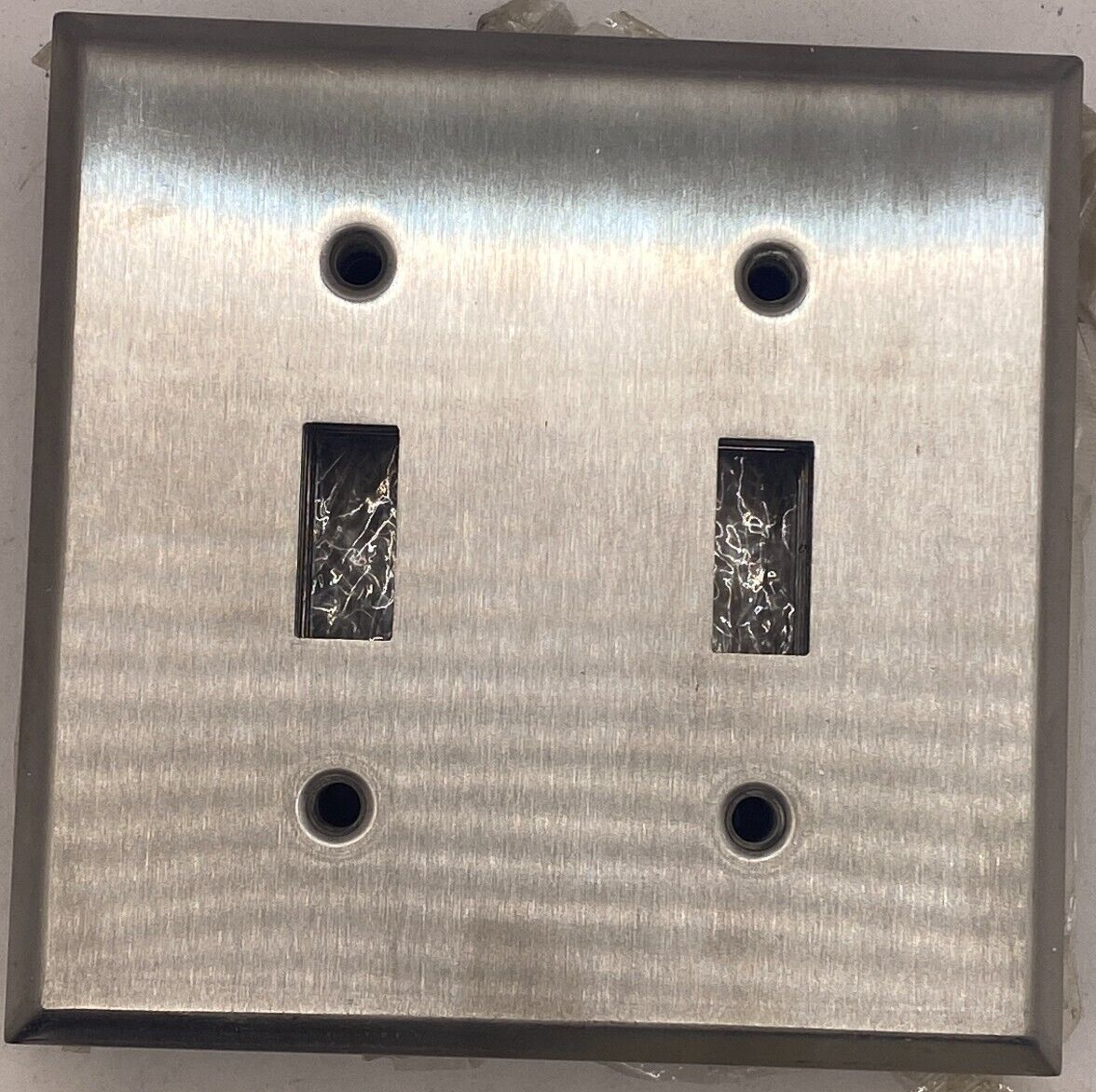 LOT OF 9 Stainless Steel 2-Gang Toggle Switch Wallplate #97072 (2T-SS ...