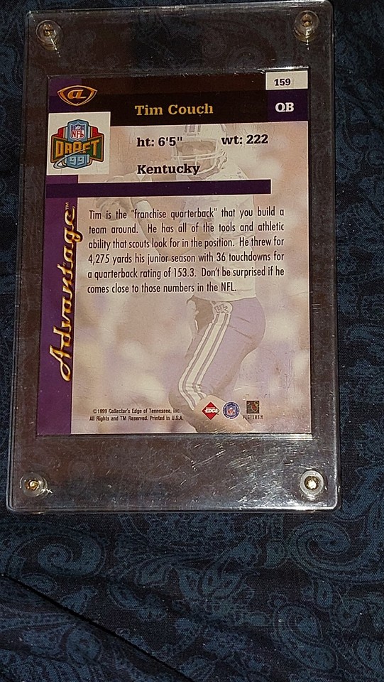 1999 Collector's Edge Advantage #159 Tim Couch Autograph | eBay
