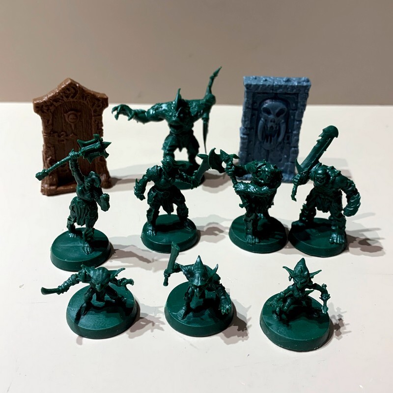 19pcs Orcs Goblins Abomination Heroquest Kellar's Keep Quest Board Game ...